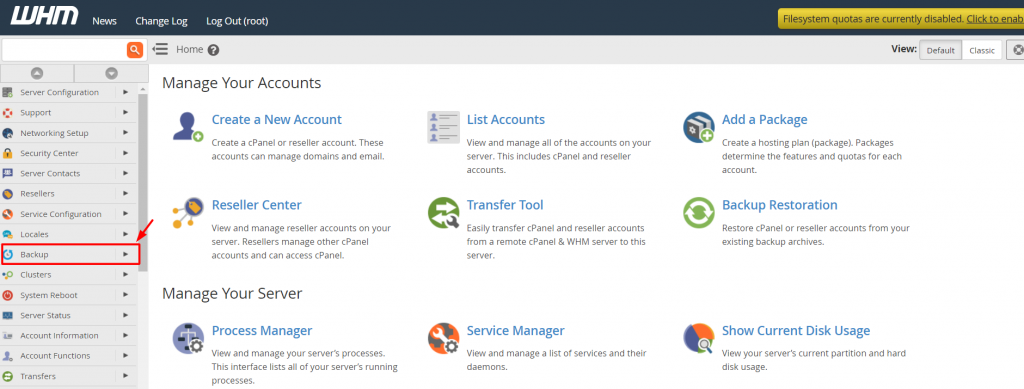How to Restore a Backup of a File or Folder Using WHM?